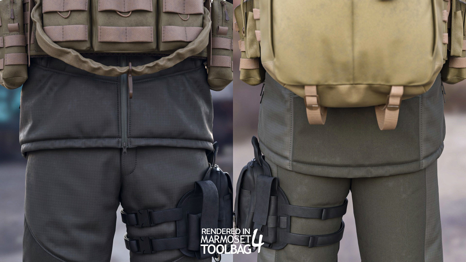 3D model Man - Winter Military Outfit - Modular - Rigged VR / AR / low ...