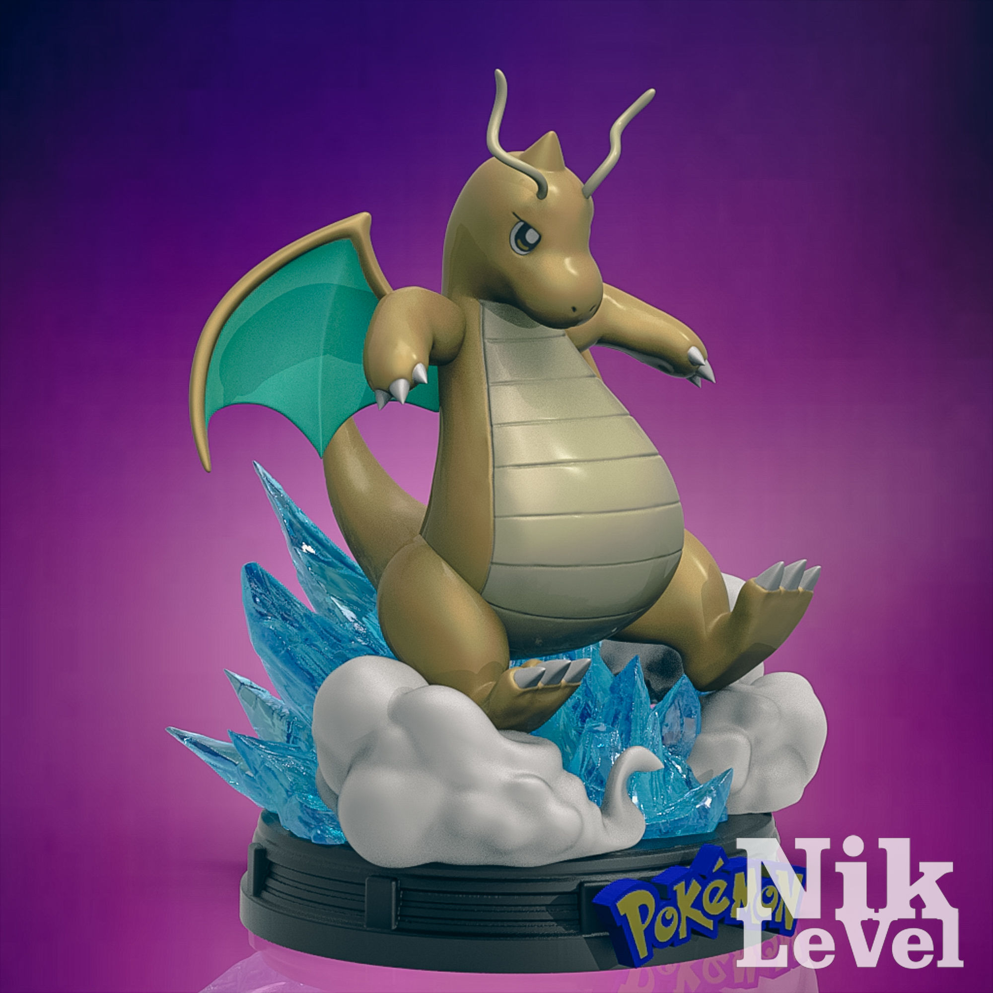 Dragonite Pokemon 3D Printable 3D model 3D printable | CGTrader