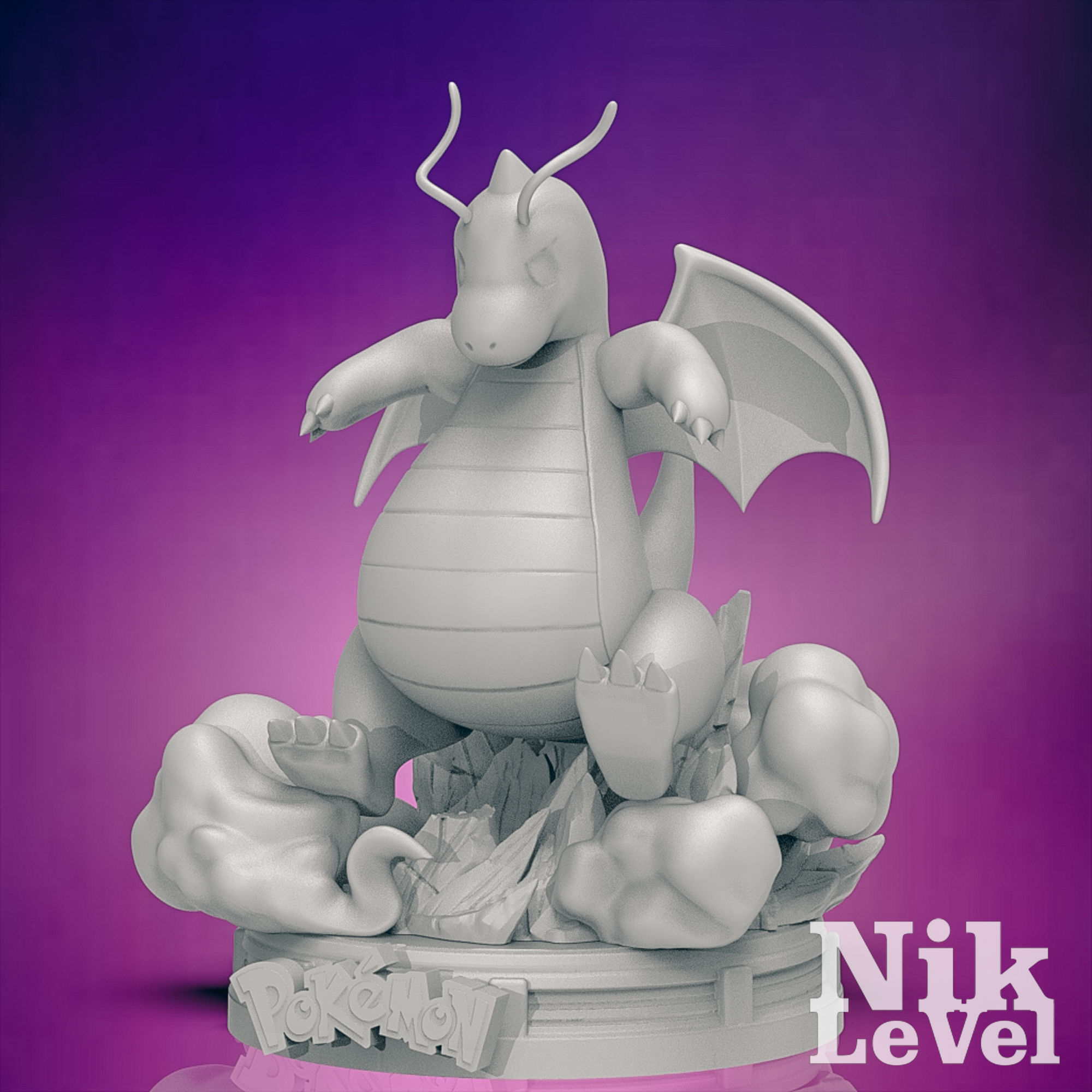 Dragonite Pokemon 3D Printable 3D model 3D printable | CGTrader