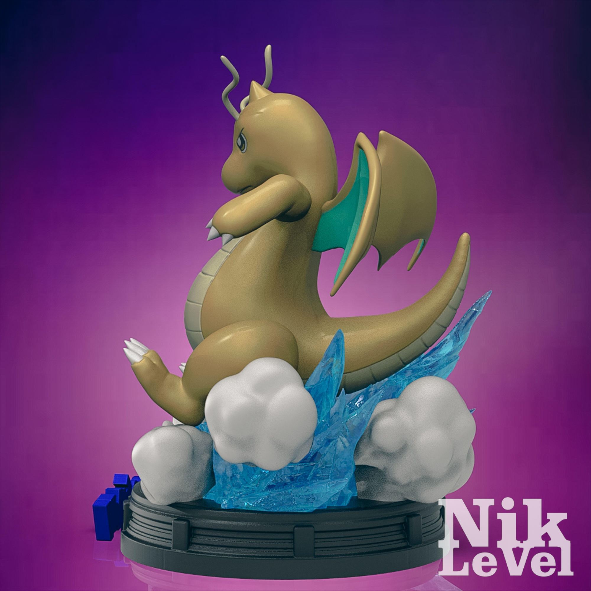 Dragonite Pokemon 3D Printable 3D model 3D printable | CGTrader