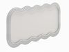Venus Full Length Wave Mirror Walnut 3D model | CGTrader