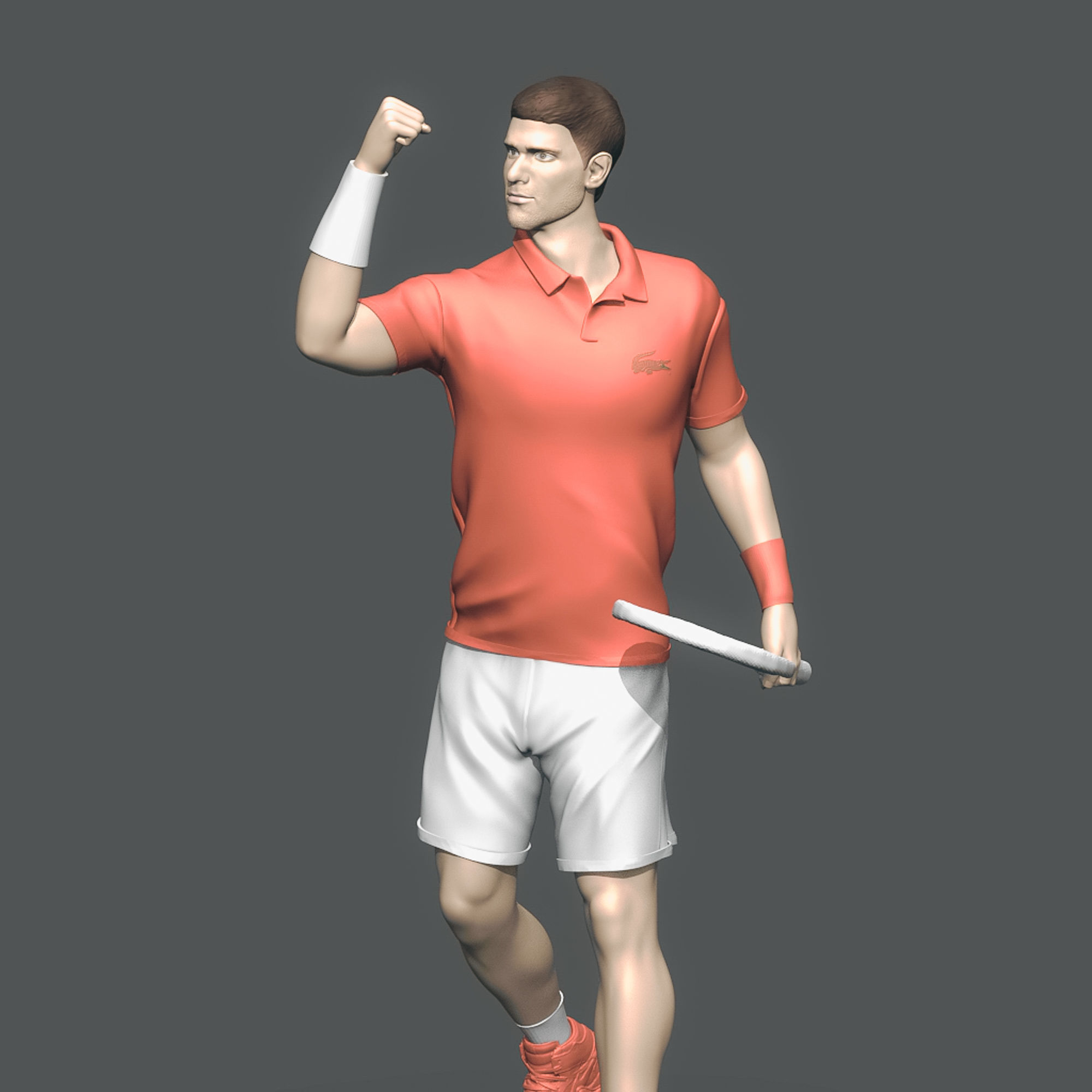 Novak Djokovic 3D Printable 3 3D model 3D printable | CGTrader