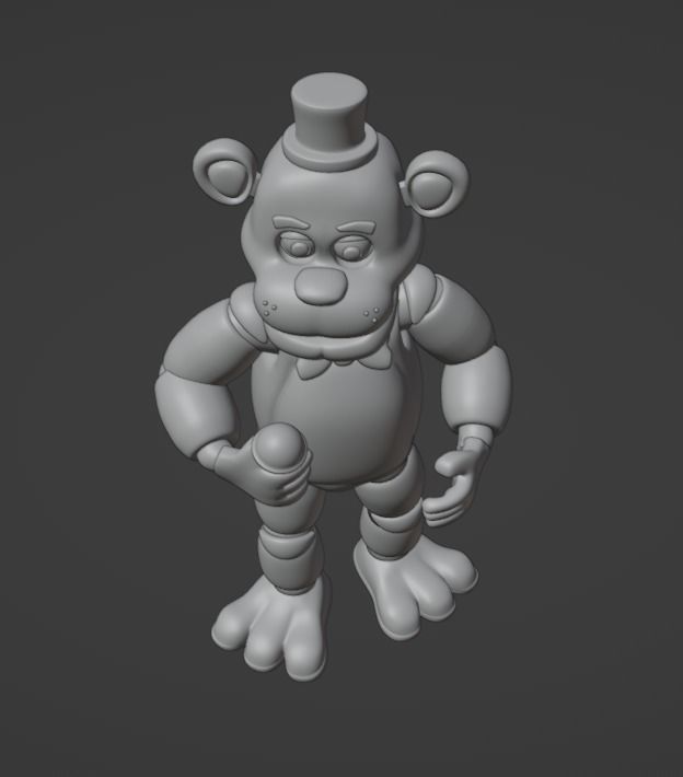 Freddy Fazbear 3D model 3D printable | CGTrader