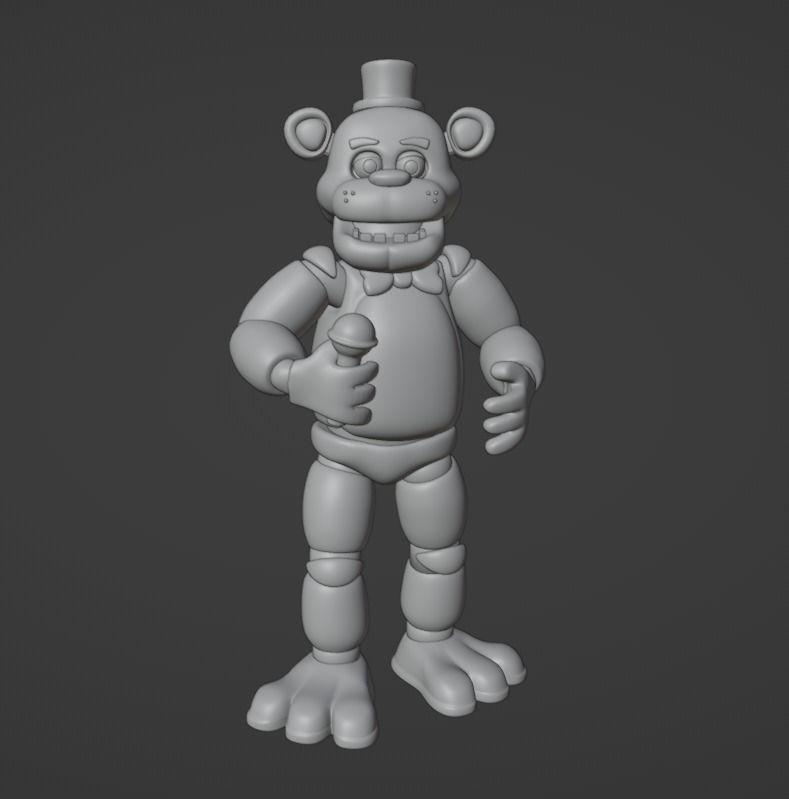 Freddy Fazbear 3D model 3D printable | CGTrader