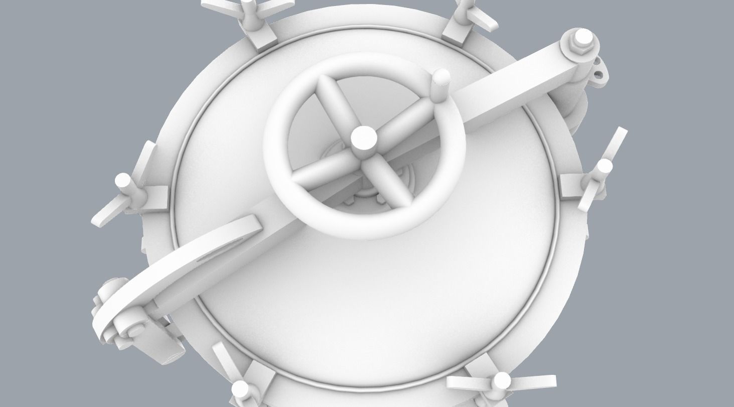 Ship Hatch 3 PM 3D model 3D printable | CGTrader