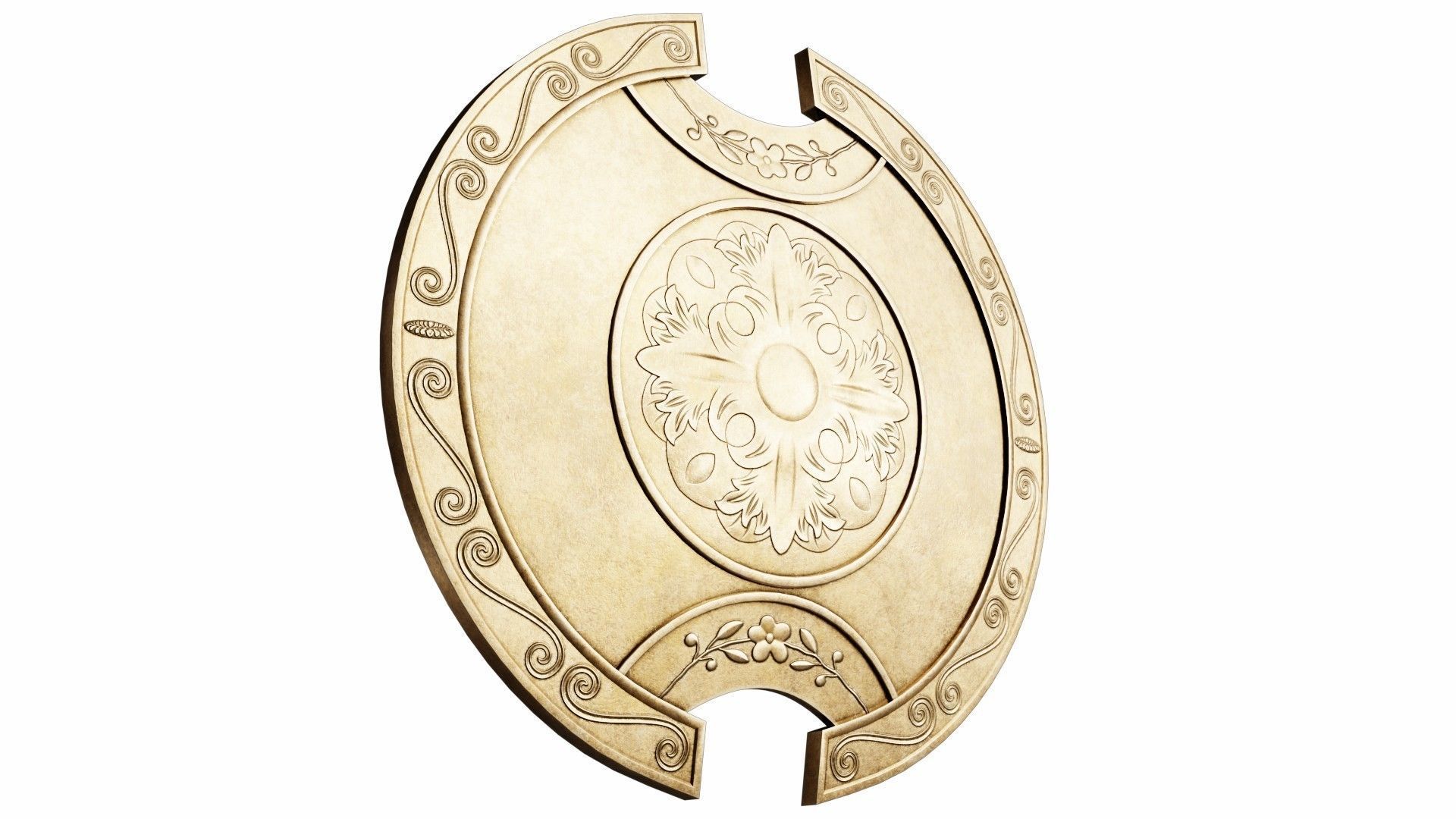 Bronze shield free 3D model | CGTrader
