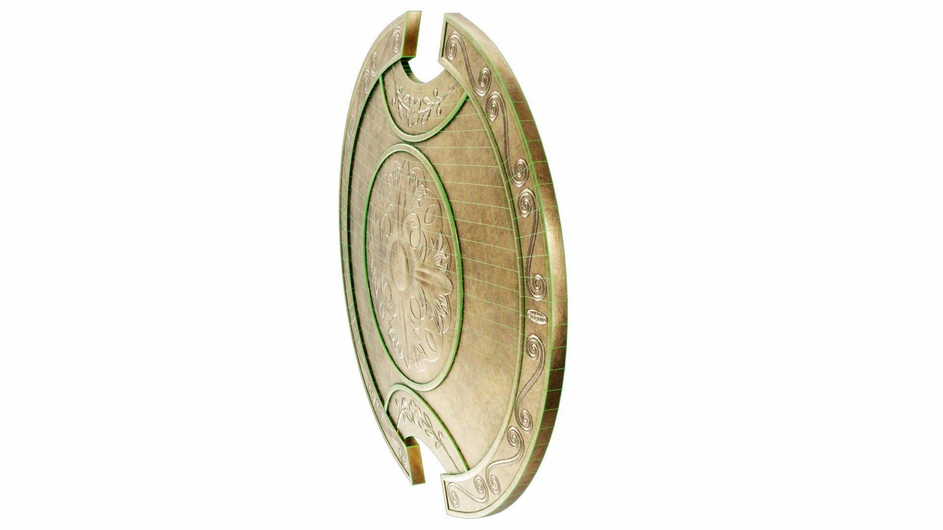 Bronze shield free 3D model | CGTrader