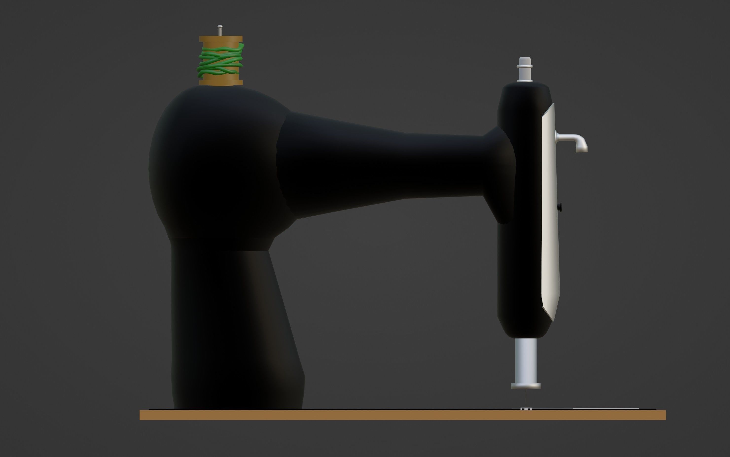 Black electric sewing machine 3D model | CGTrader