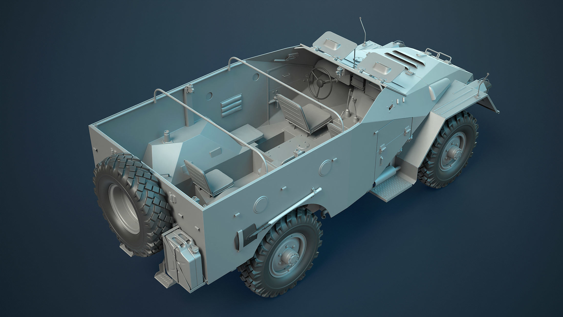 BTR-40 High-Poly 3D model | CGTrader