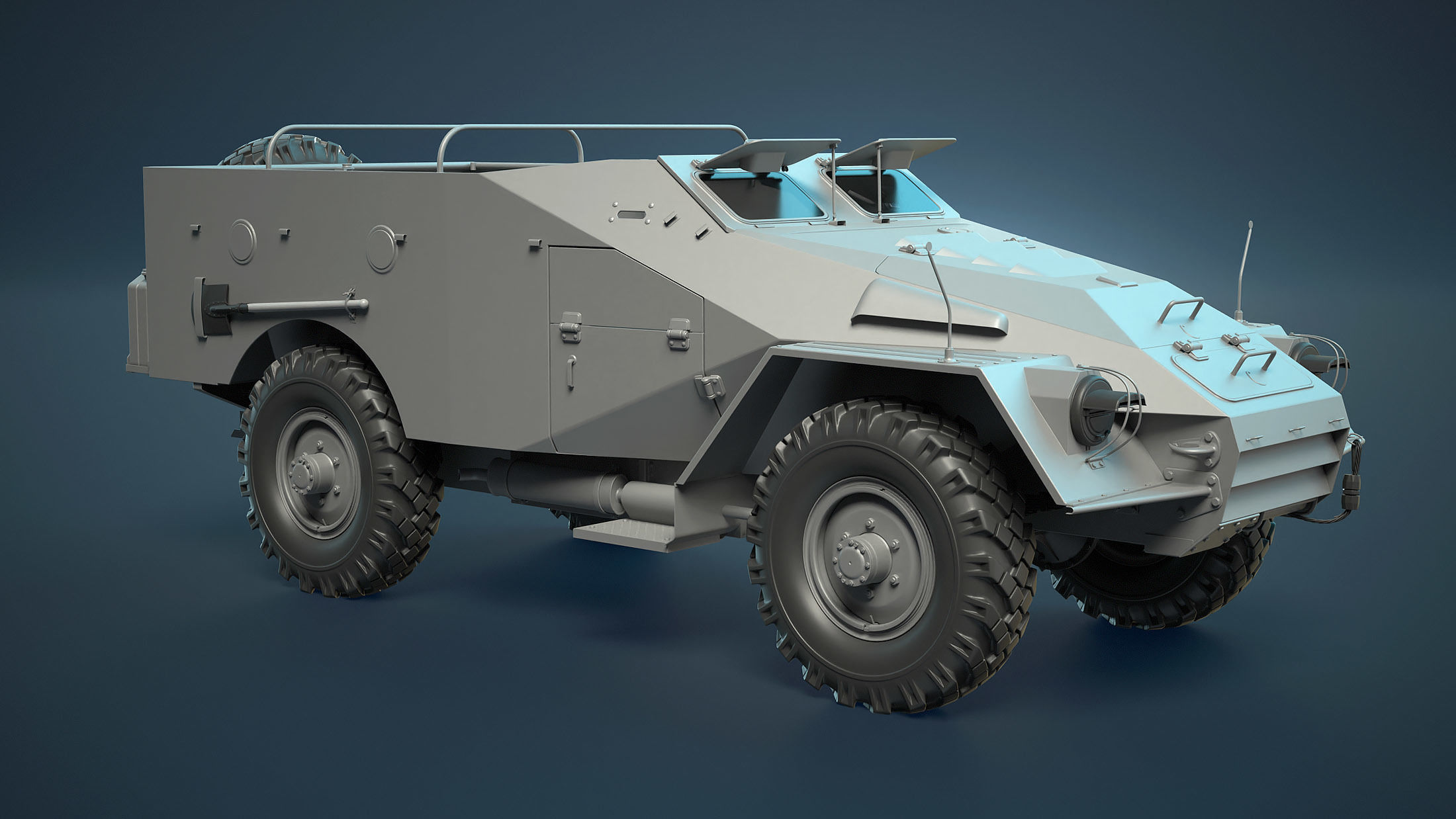 BTR-40 High-Poly 3D model | CGTrader