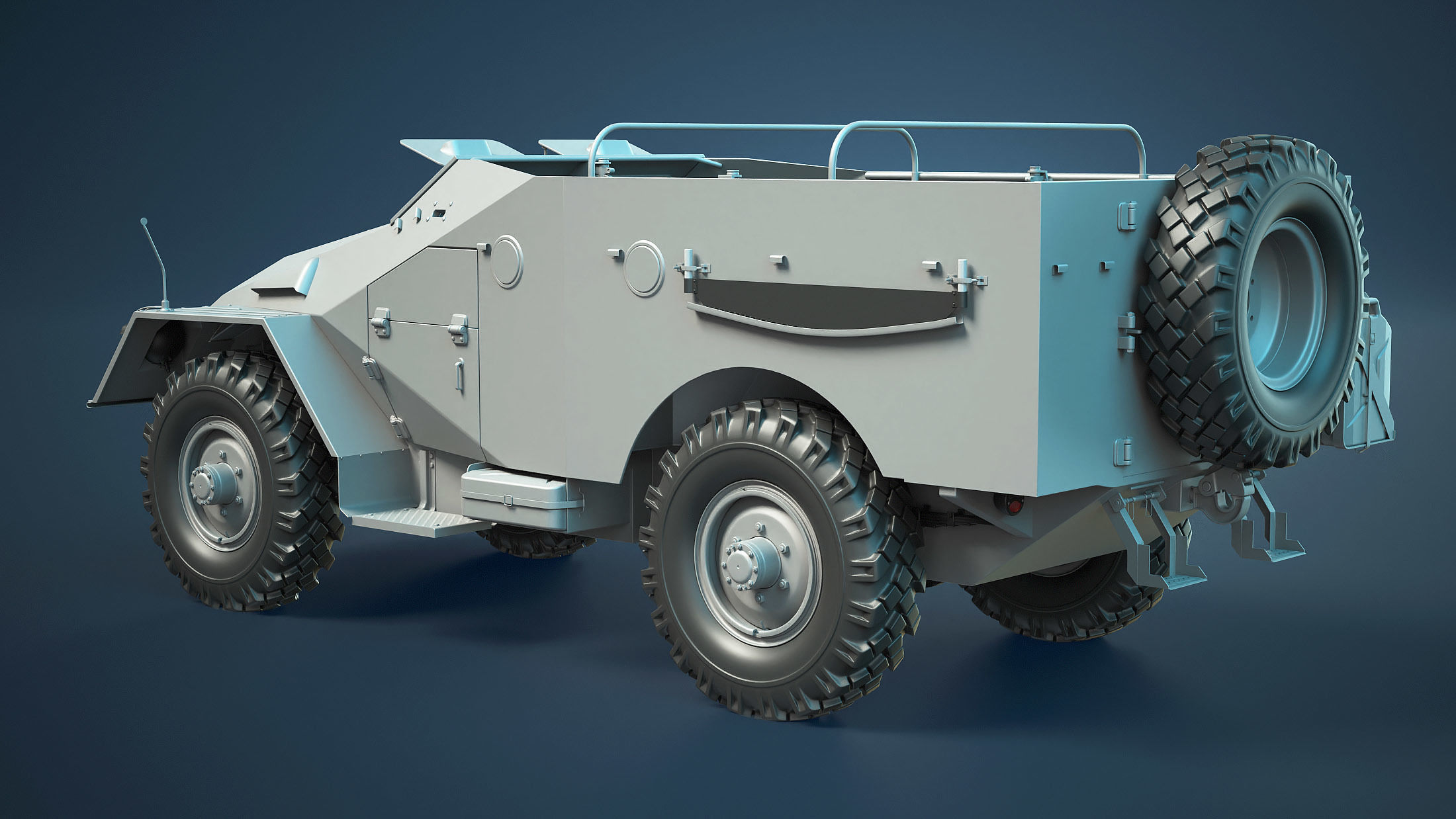 BTR-40 High-Poly 3D model | CGTrader