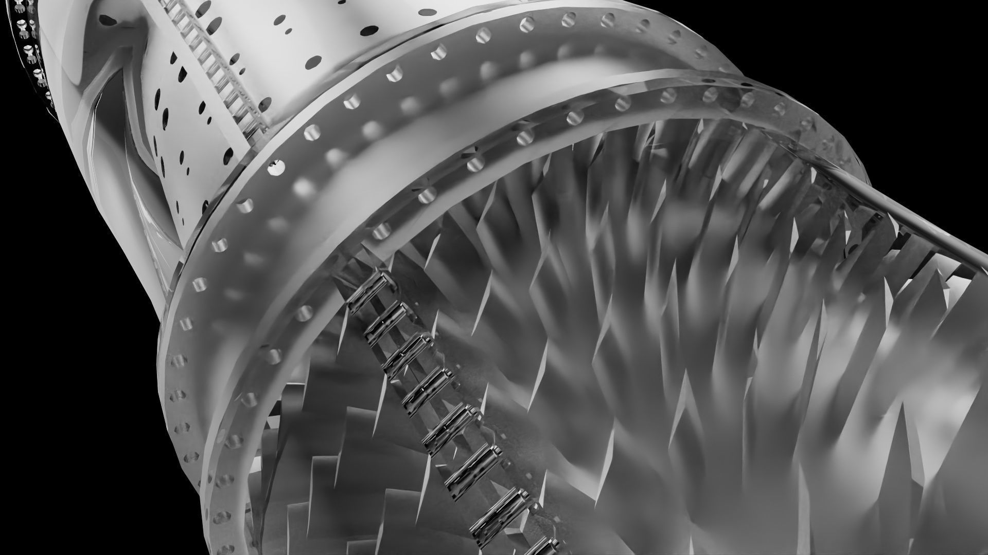 axial-jet-engine 3D model 3D printable | CGTrader