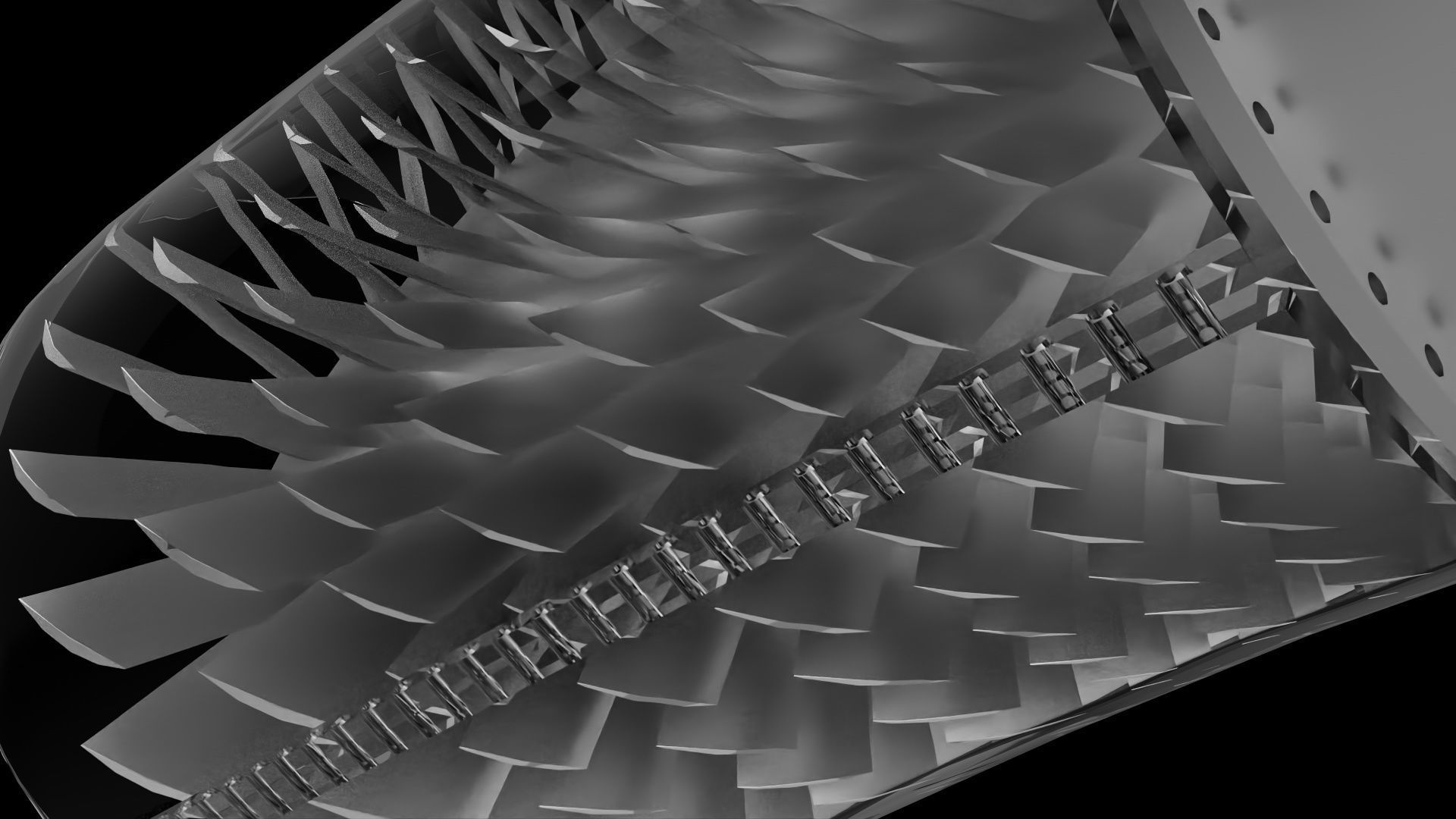 axial-jet-engine 3D model 3D printable | CGTrader