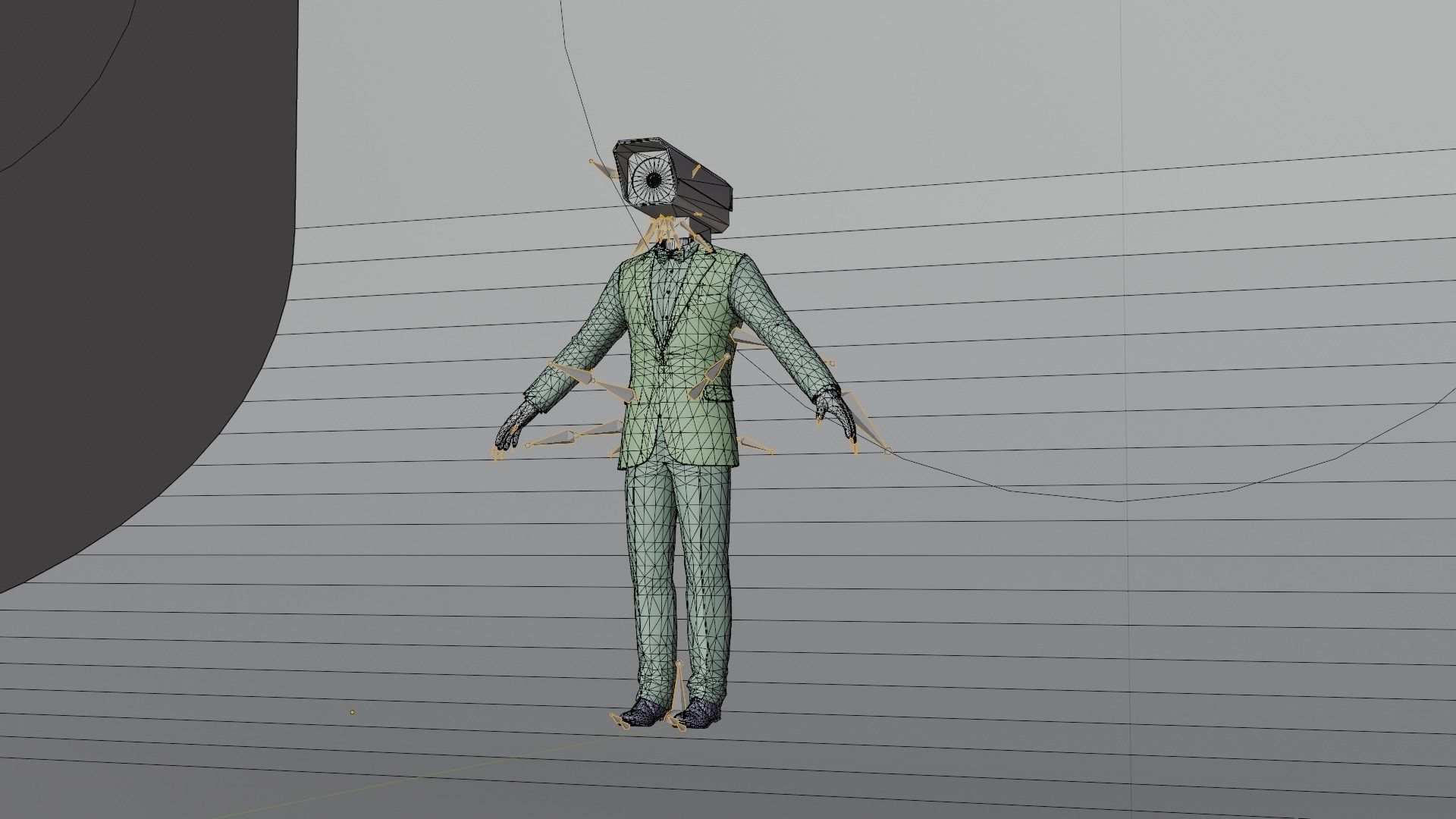 skibidi toilet camera man 3D model rigged | CGTrader