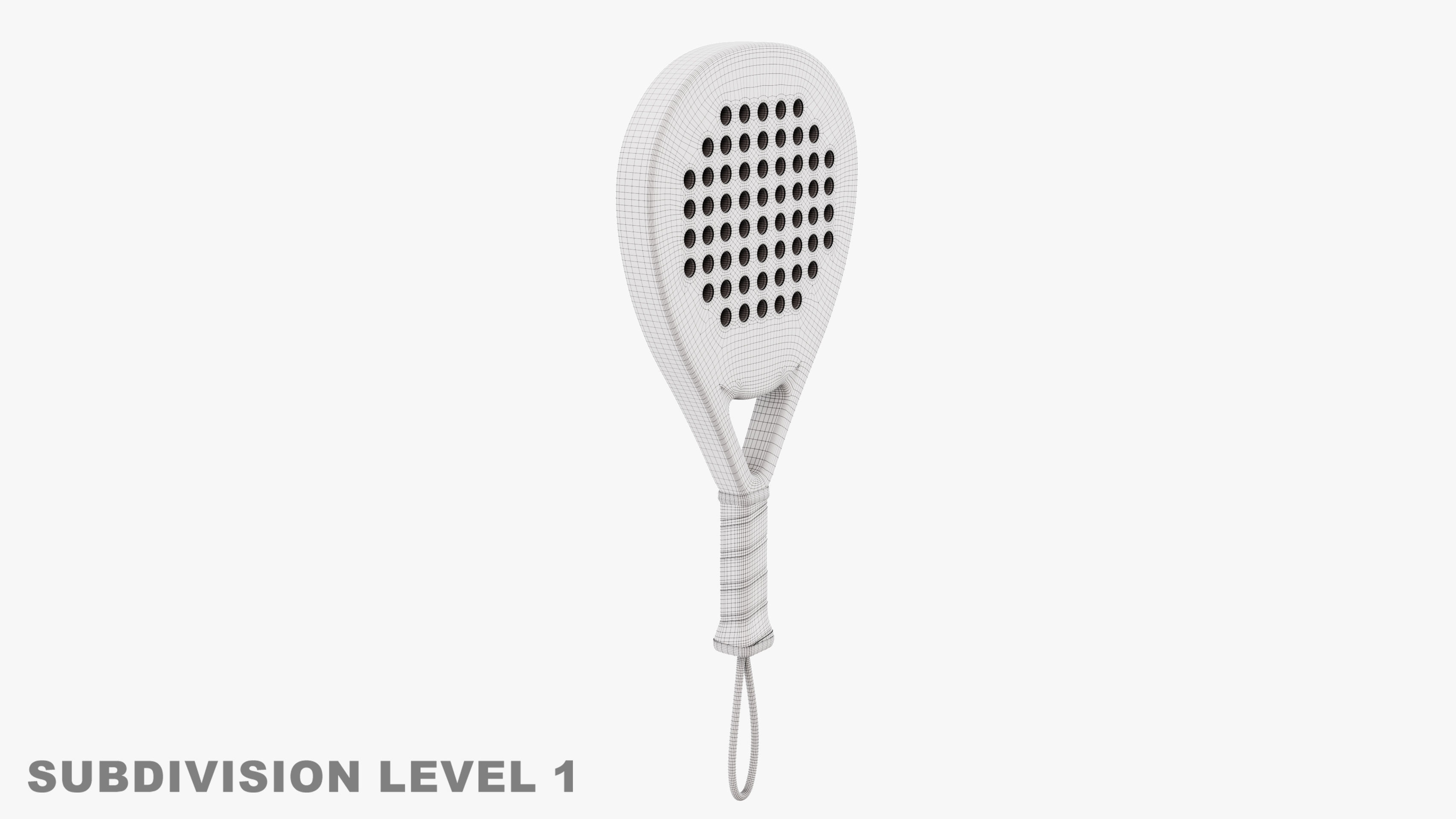Padel racket - Tear Drop 3D model | CGTrader