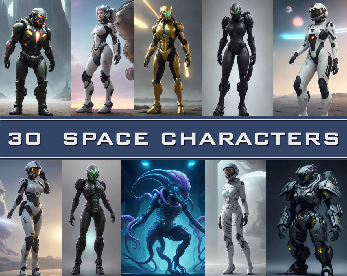30 Science Fiction Character Images Texture | CGTrader
