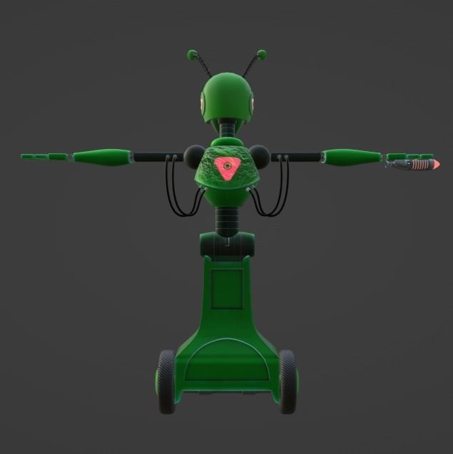 3D model Alien Bot-- FNAF Security Breach VR / AR / low-poly | CGTrader