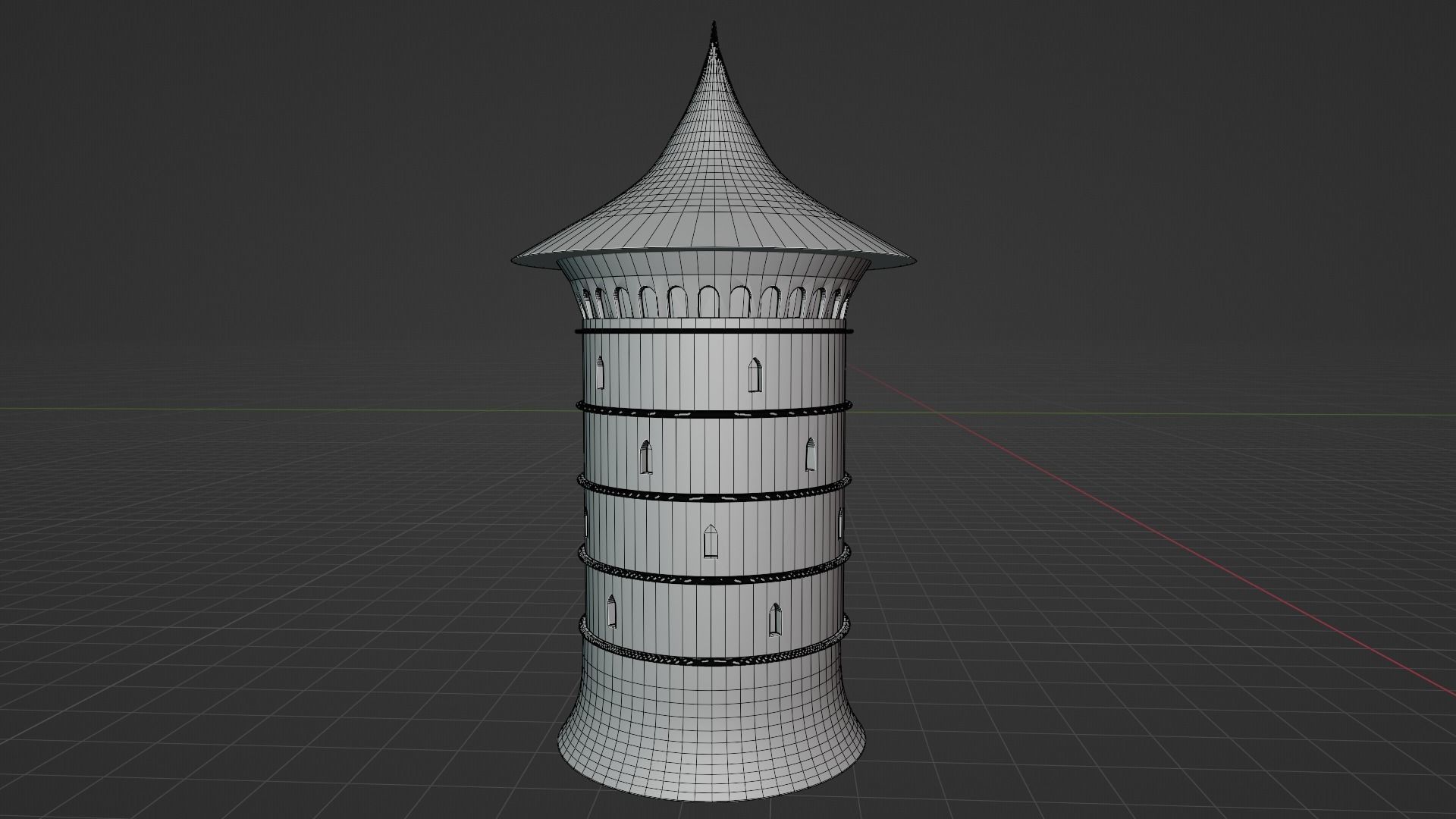3D model Modular Castle Towers VR / AR / low-poly | CGTrader