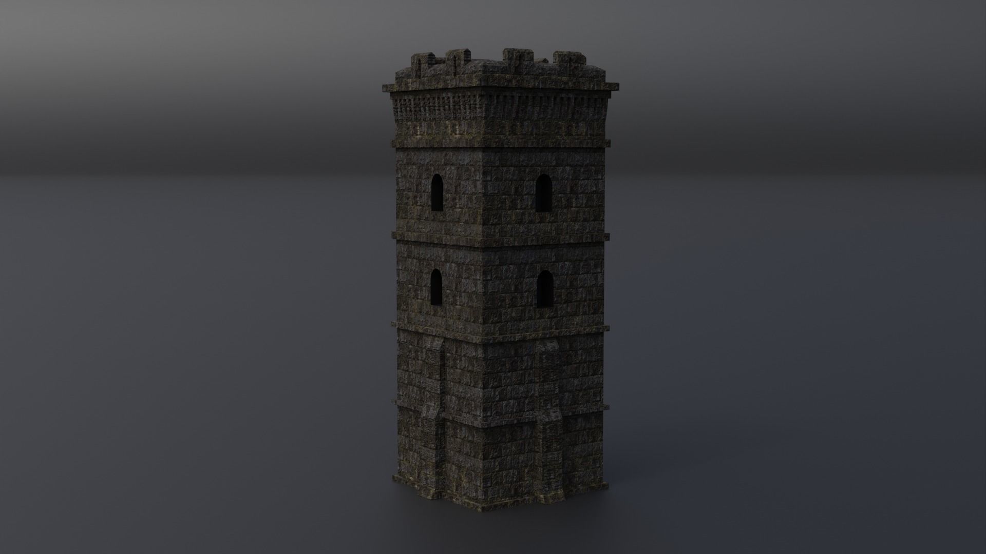 3D model Modular Castle Towers VR / AR / low-poly | CGTrader