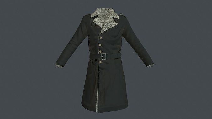 3D model Coat 4 VR / AR / low-poly | CGTrader