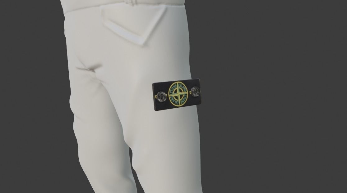 3D model Stone island patch VR / AR / low-poly | CGTrader