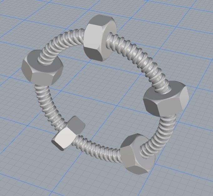 Cartier bolt ECROU DE CARTIER 3D model 3D printable | CGTrader