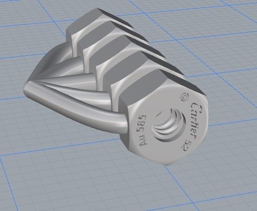 Cartier bolt ECROU DE CARTIER 3D model 3D printable | CGTrader
