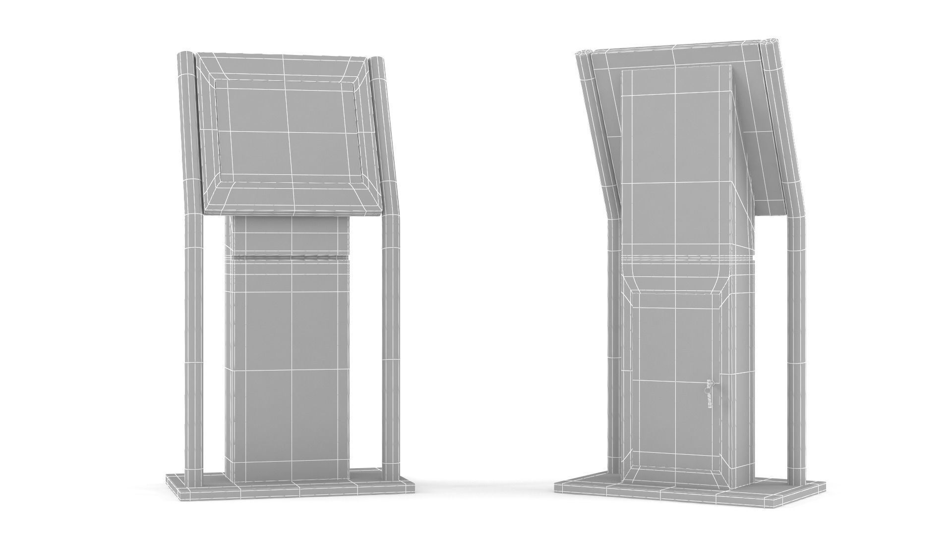 Electronic Kiosk 3D model | CGTrader
