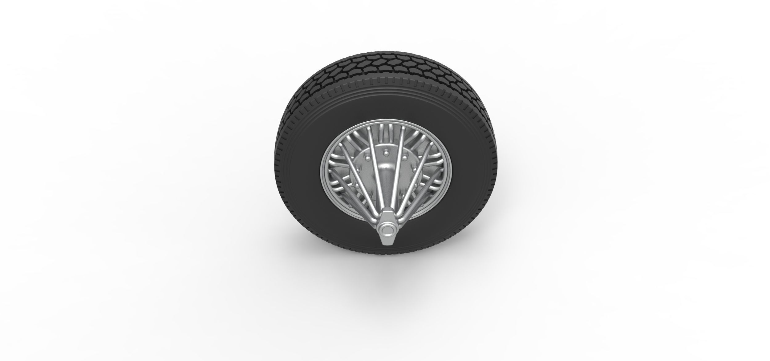 Front custom Slab wheel of semi truck Scale 1 to 25 3D model 3D ...