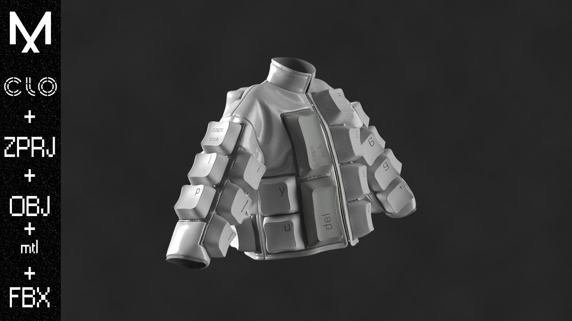 Female Jacket OBJ mtl FBX ZPRJ 3D model | CGTrader