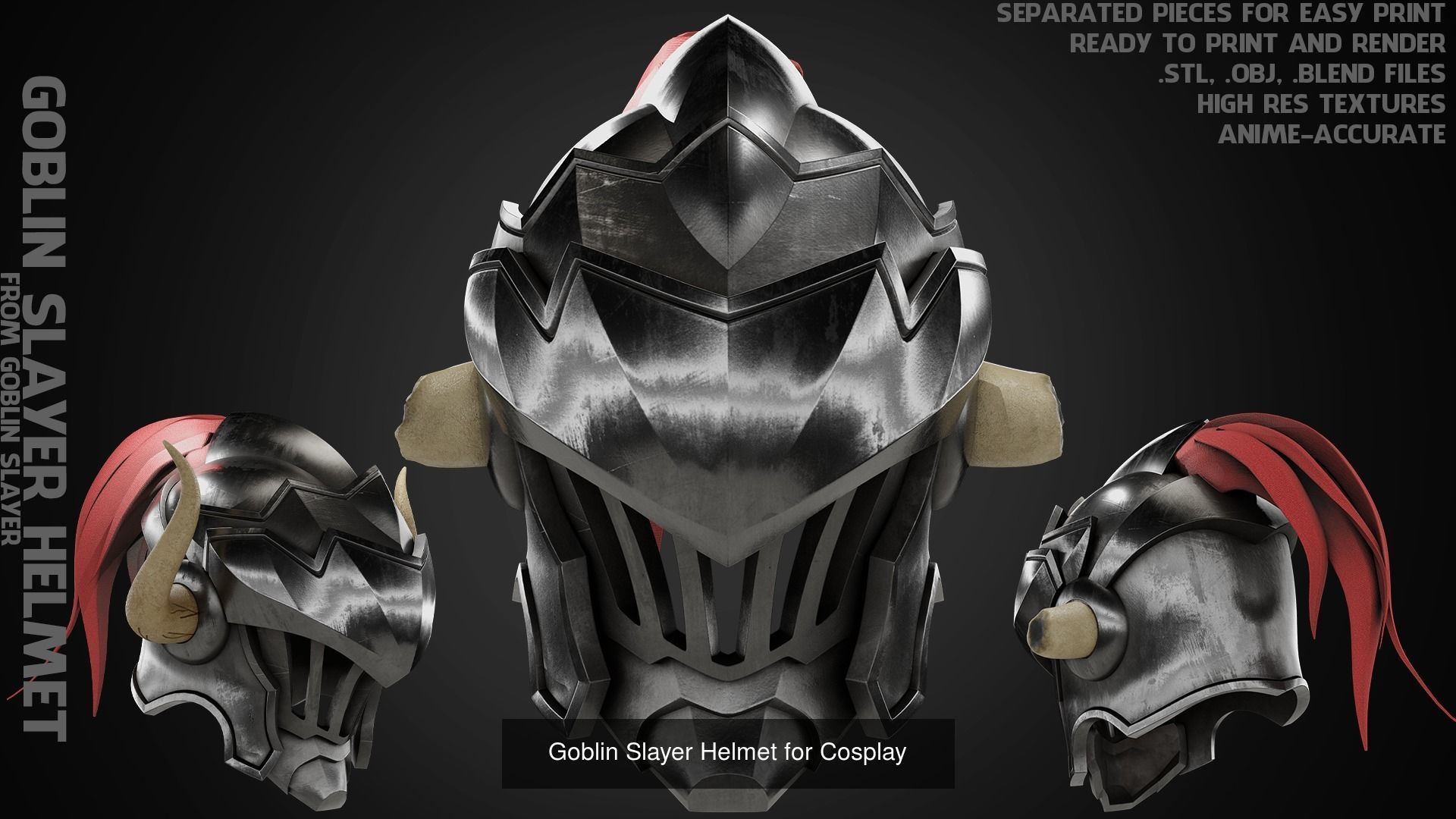 Goblin Slayer Full Armor Bundle for Cosplay 3D Model Collection 3D ...