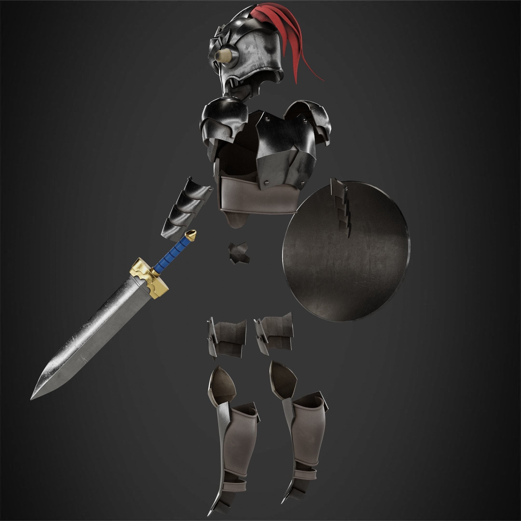 Goblin Slayer Full Armor Bundle for Cosplay 3D Model Collection 3D ...