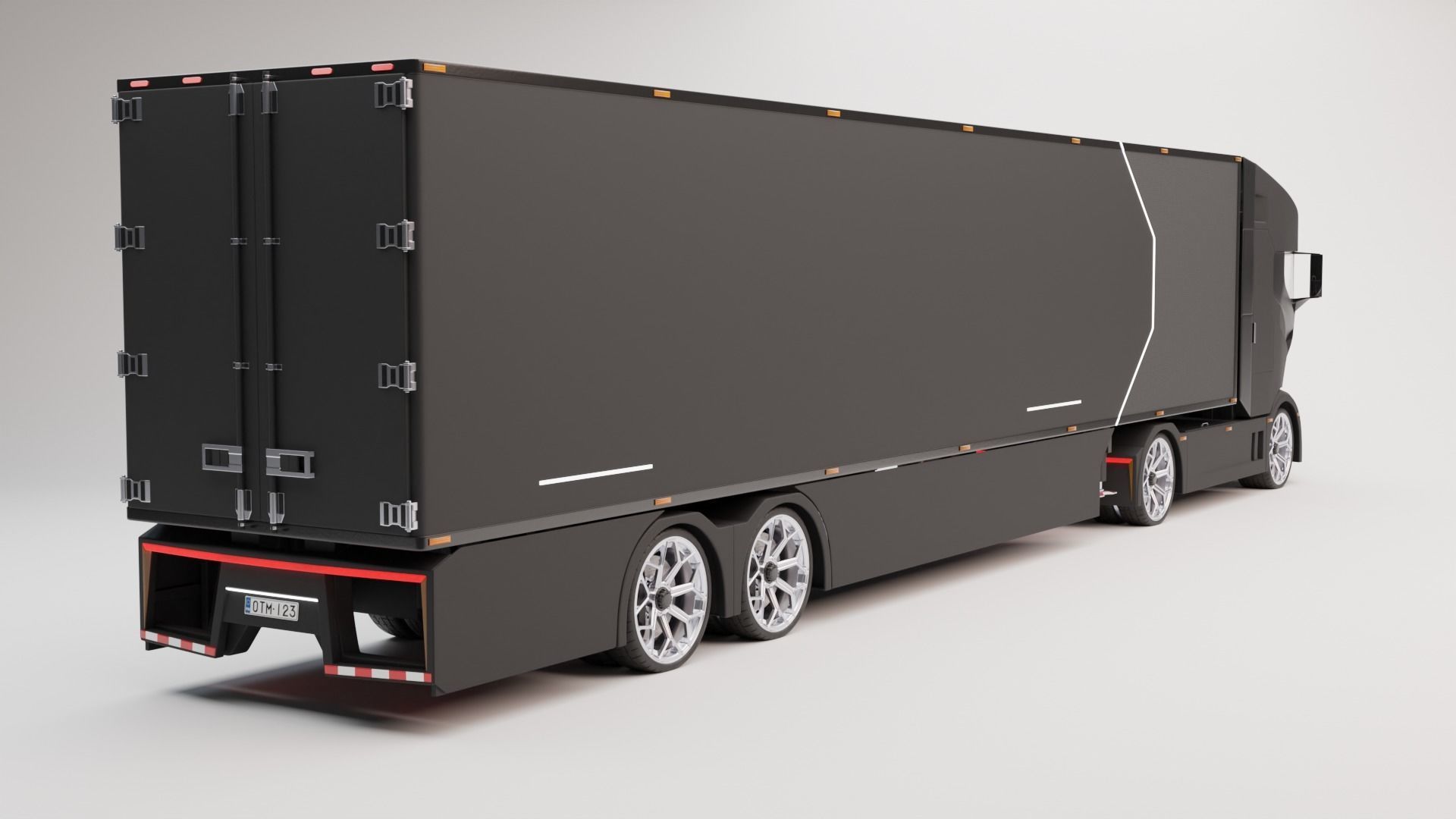 Modern Semi-truck 3D model | CGTrader