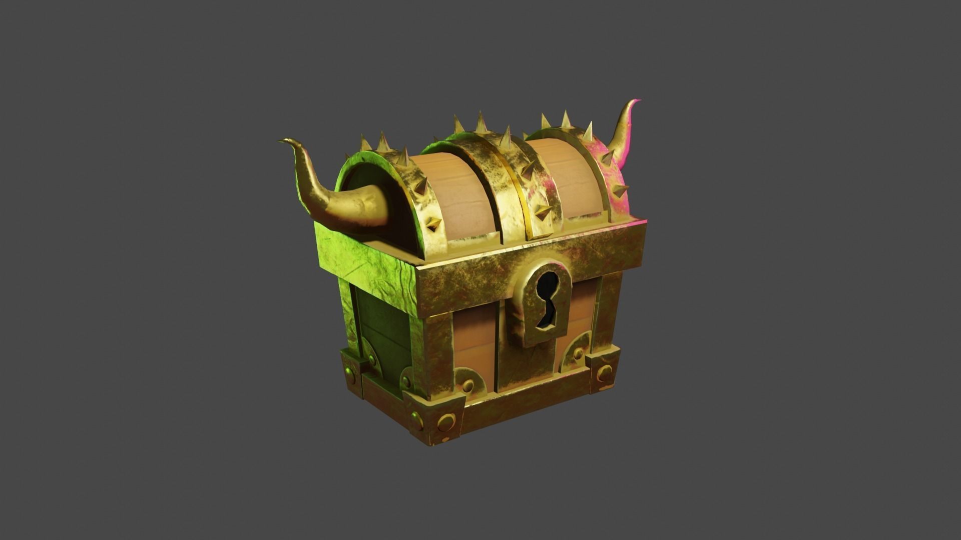 3D model Cartoon Golden Chest VR / AR / low-poly | CGTrader