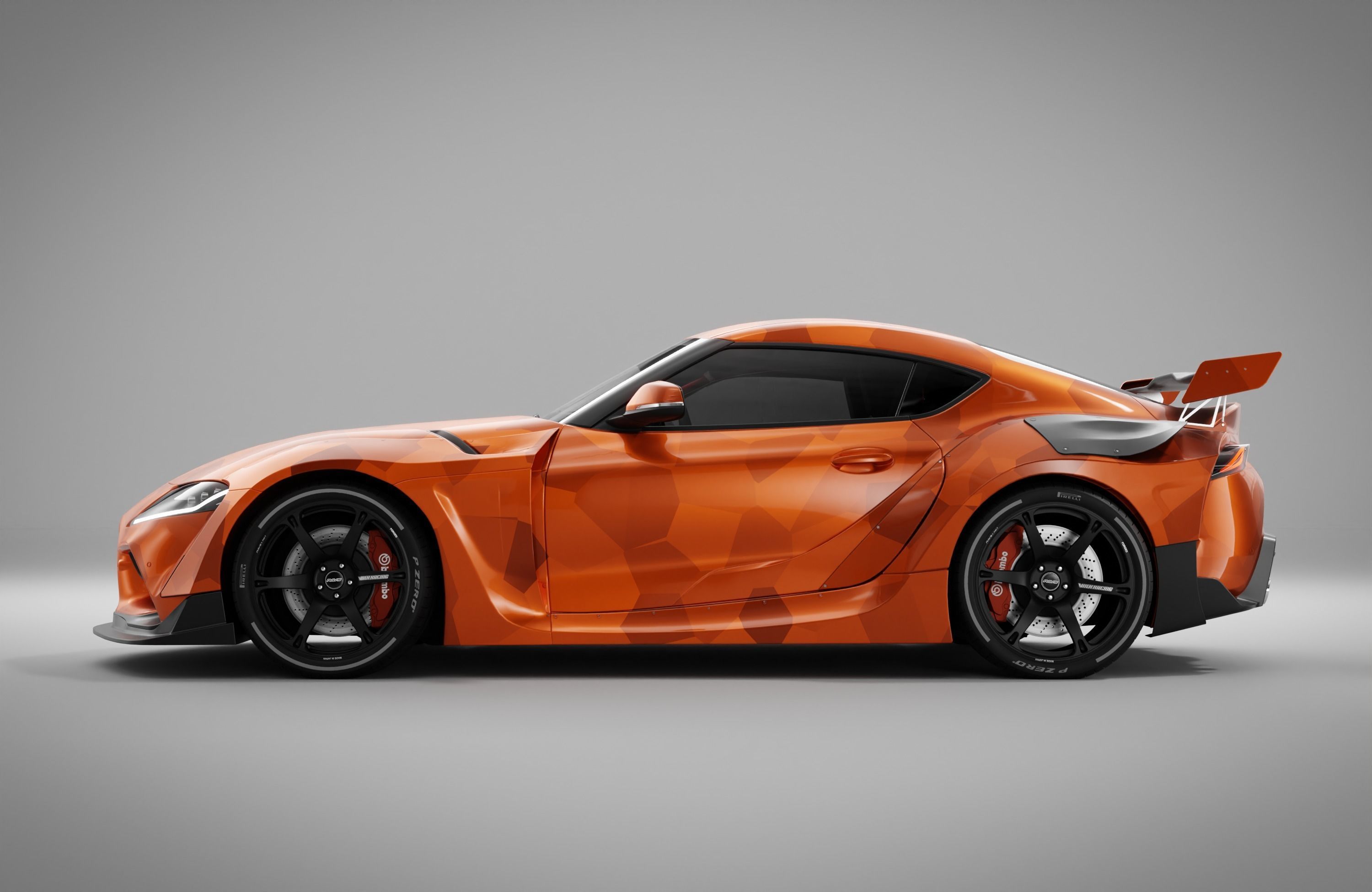 Toyota Supra MK5 Modified 3D model rigged | CGTrader