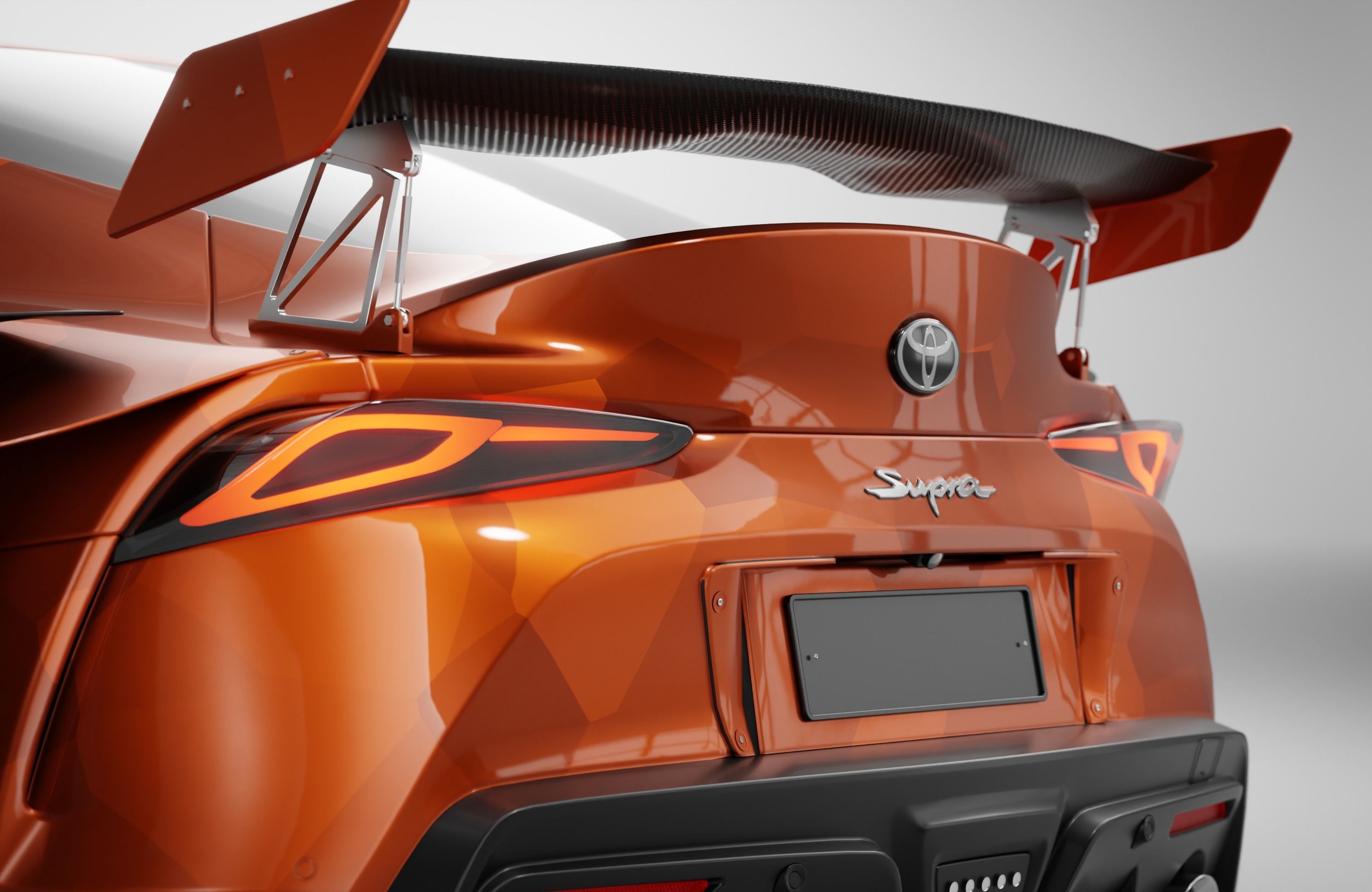 Toyota Supra MK5 Modified 3D model rigged | CGTrader