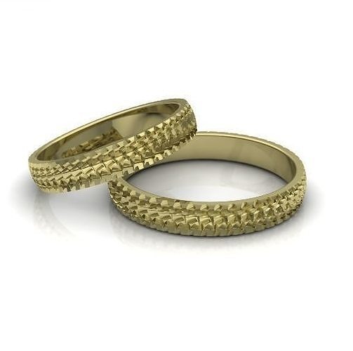 Wedding rings Model 3801 3D model 3D printable | CGTrader