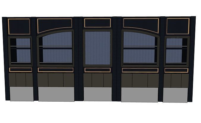 MODULAR - bar counter - 01 free 3D model | CGTrader