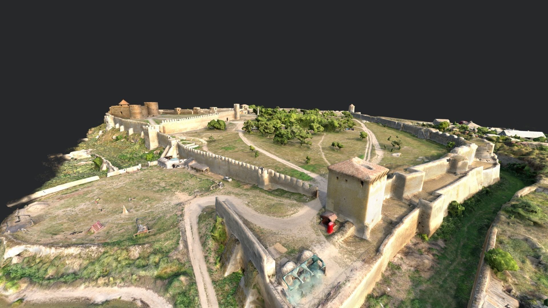 3D model - Akkerman fortress - Ukraine - usdz gltf obj 3D model | CGTrader