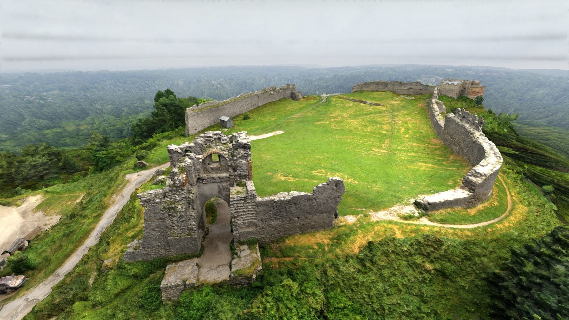 3D model - Ruins Castle Kremenets - Ukraine - usdz gltf fbx 3D model ...