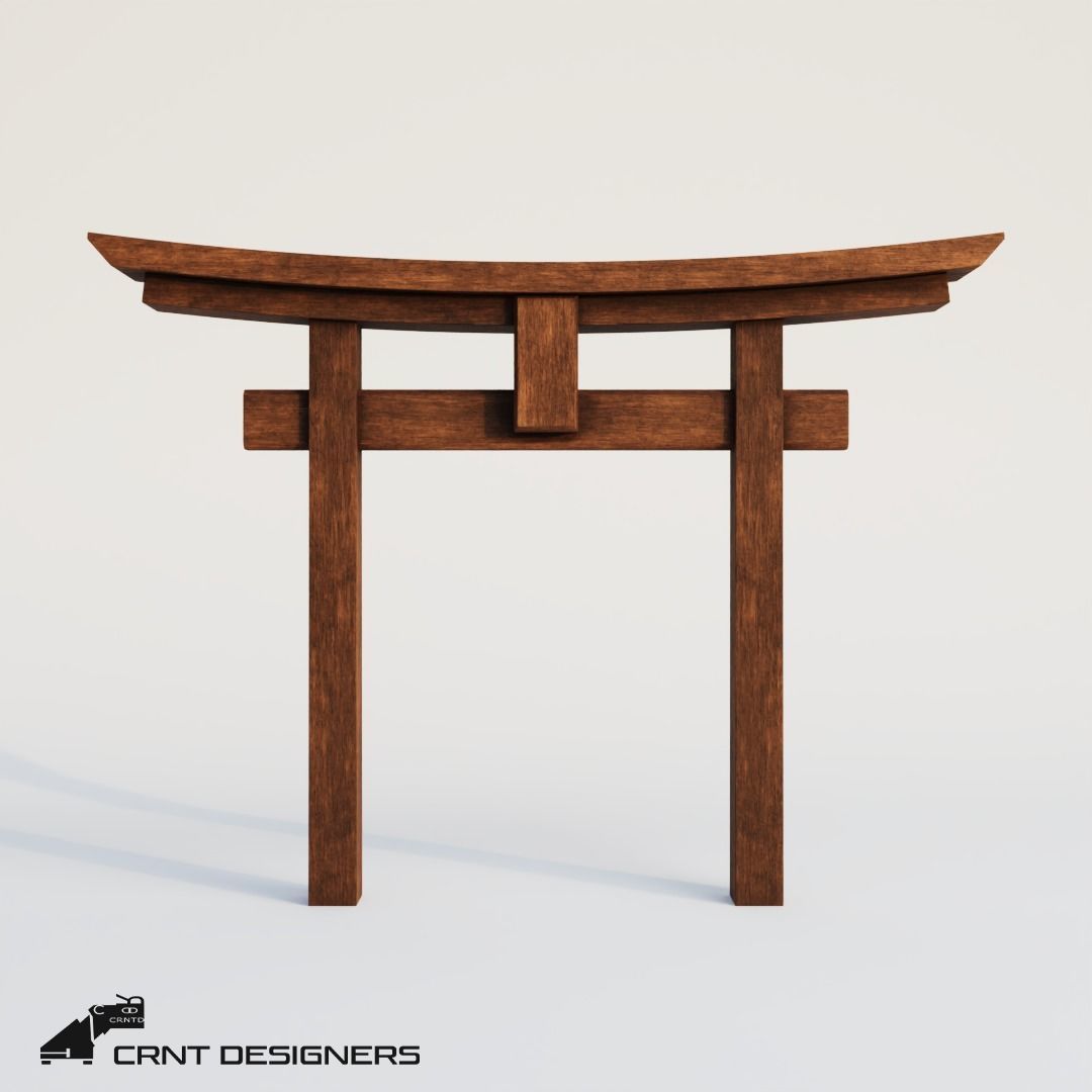 3D model Japanese Gate Torii Low Poly PBR 3D Model VR / AR / low-poly ...
