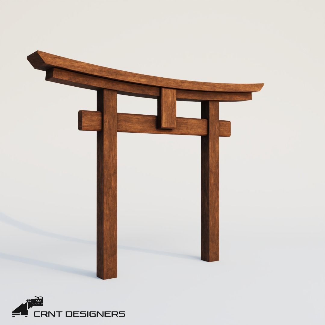 3D model Japanese Gate Torii Low Poly PBR 3D Model VR / AR / low-poly ...