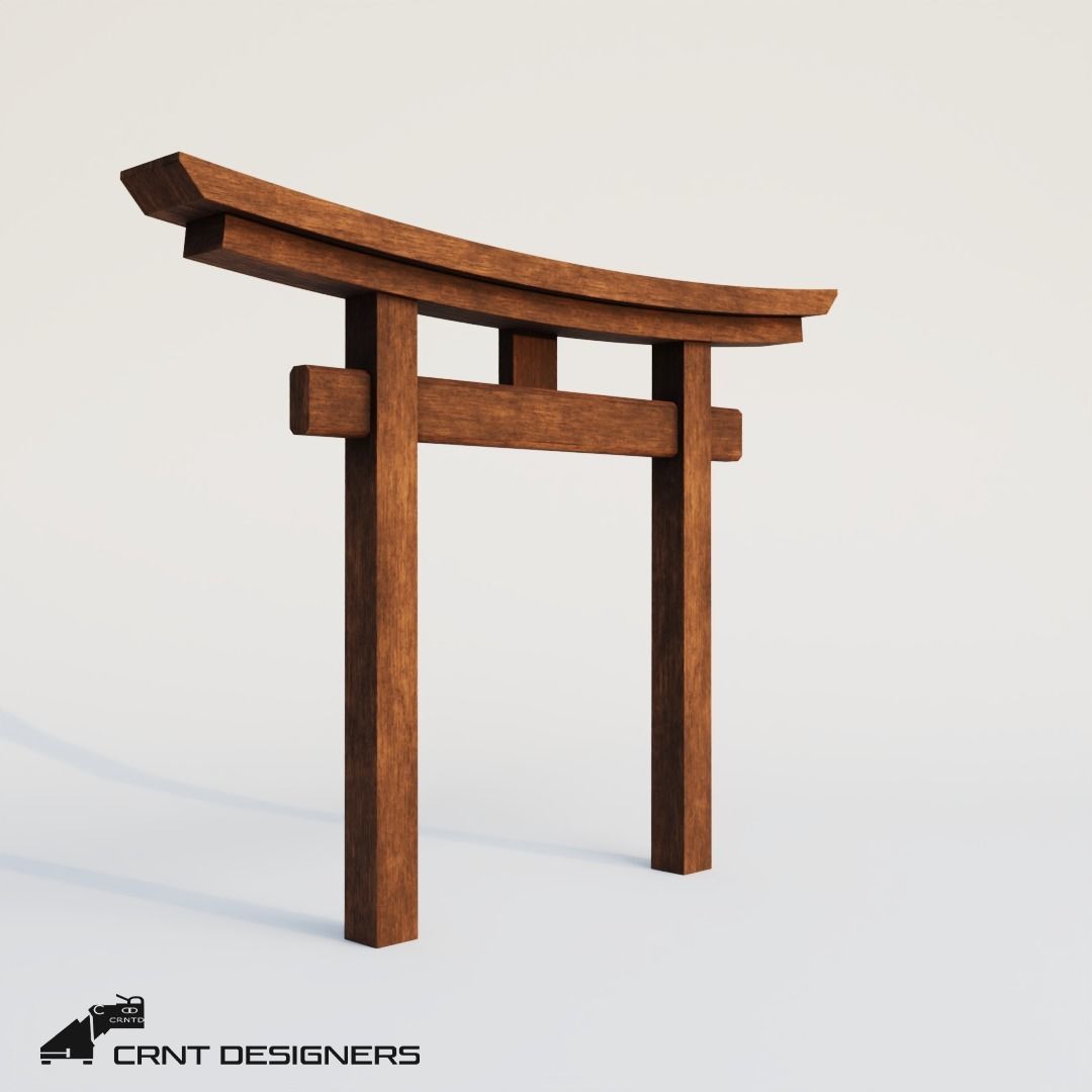 3D model Japanese Gate Torii Low Poly PBR 3D Model VR / AR / low-poly ...