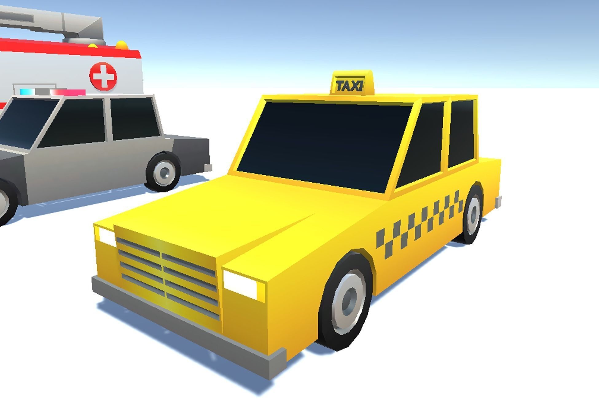 3D model Low Poly City Cars Package - Gradiant Texture Style VR / AR ...