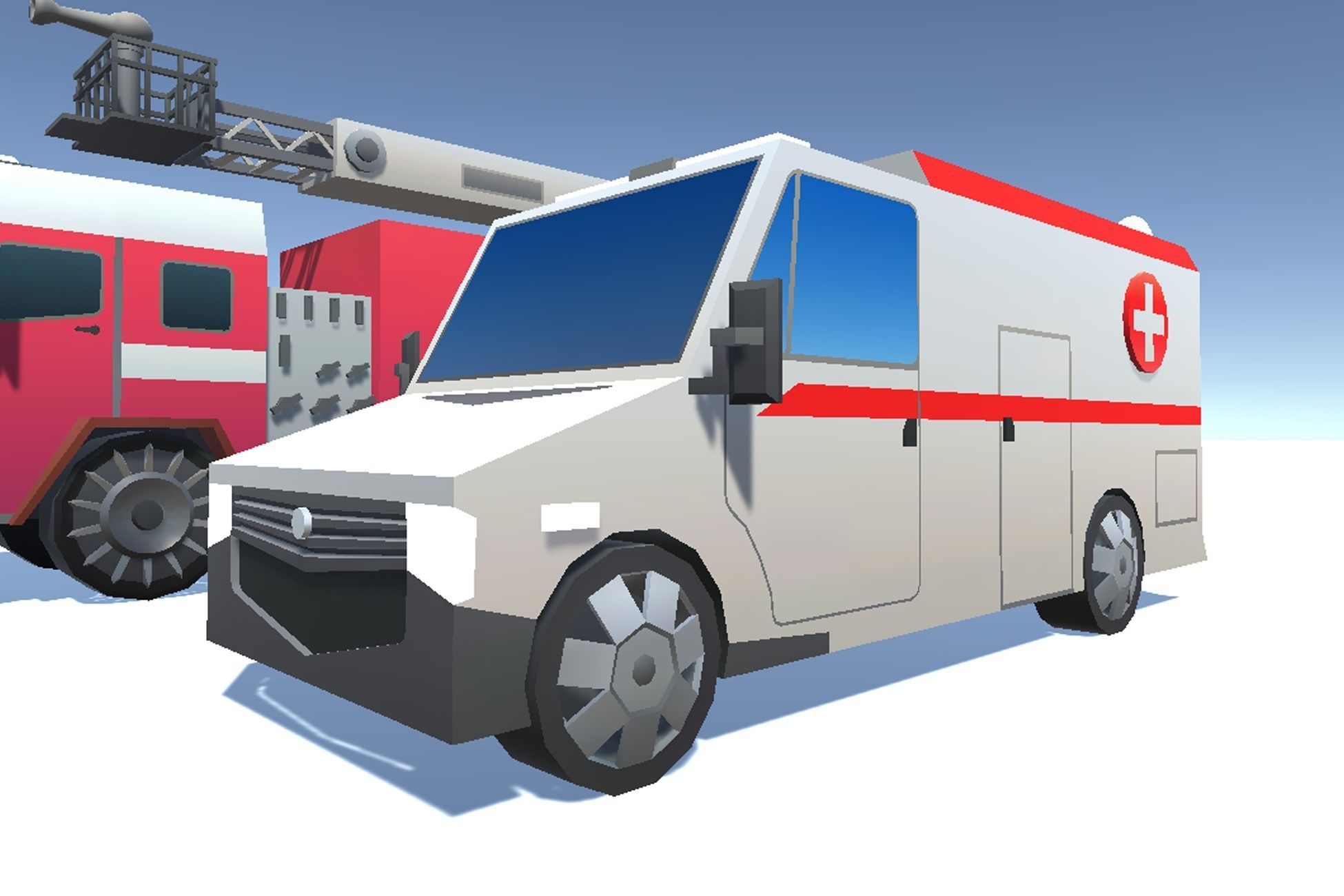 3D model Low Poly City Cars Package - Gradiant Texture Style VR / AR ...
