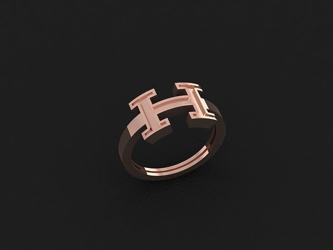 H Ring 497 3D model 3D printable | CGTrader