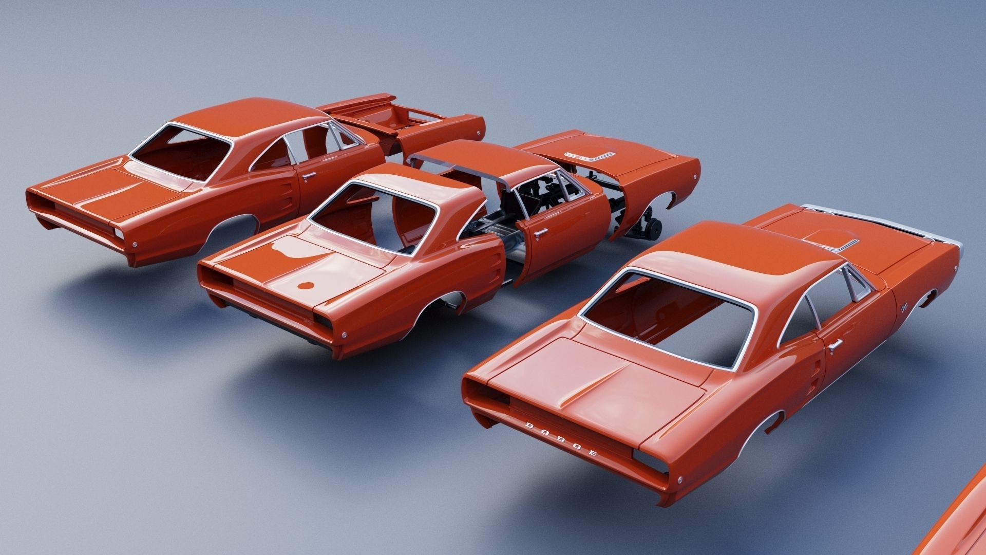 Dodge Coronet 1968 3D model 3D printable | CGTrader