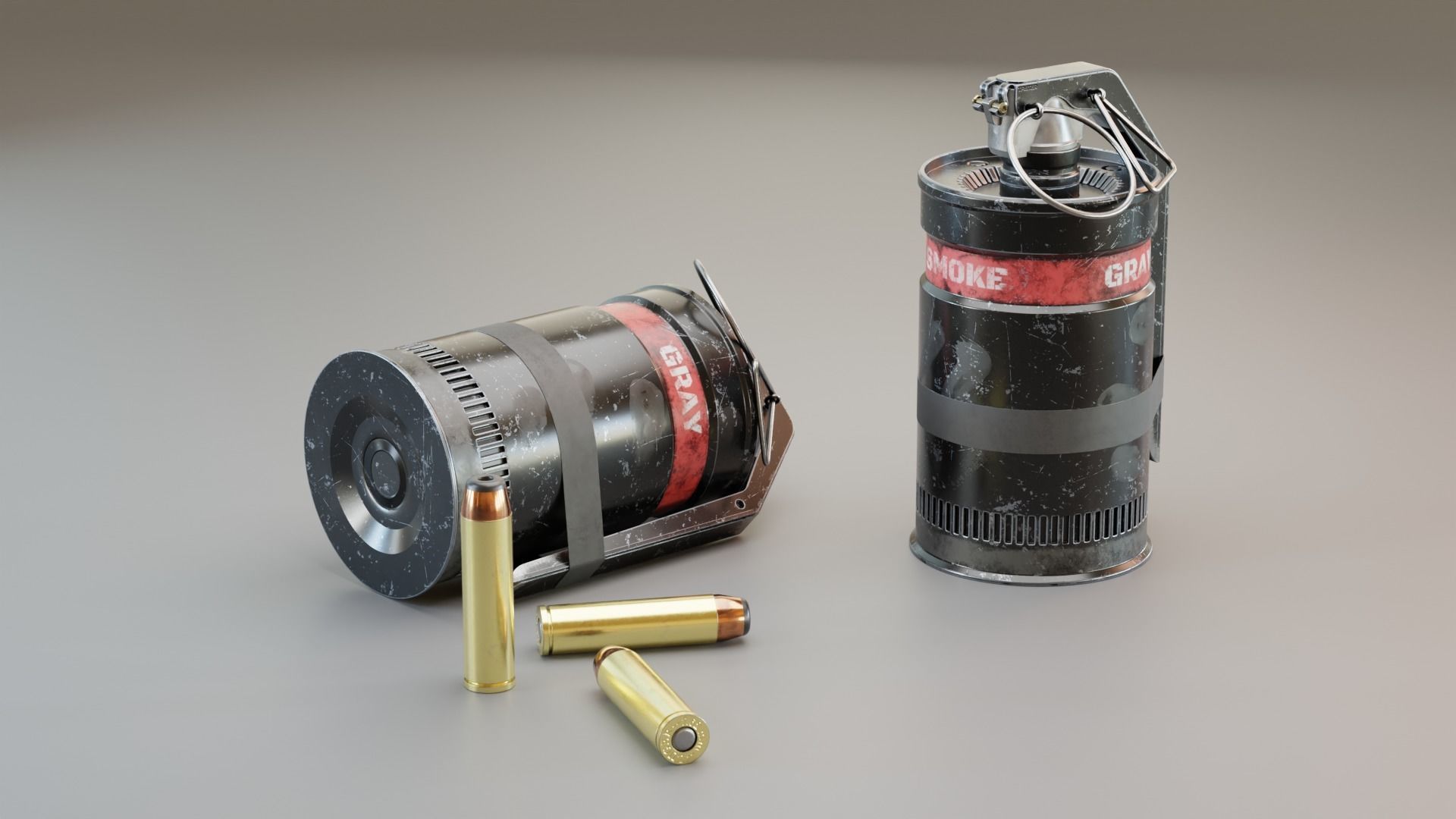 Smoke Grenade PRO 3D model | CGTrader