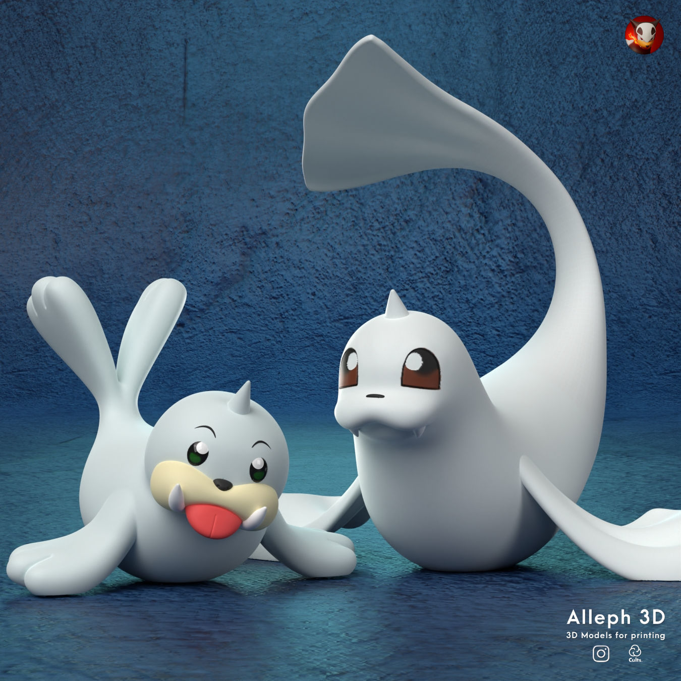 pokemon seel evolution pack 3D model 3D printable | CGTrader