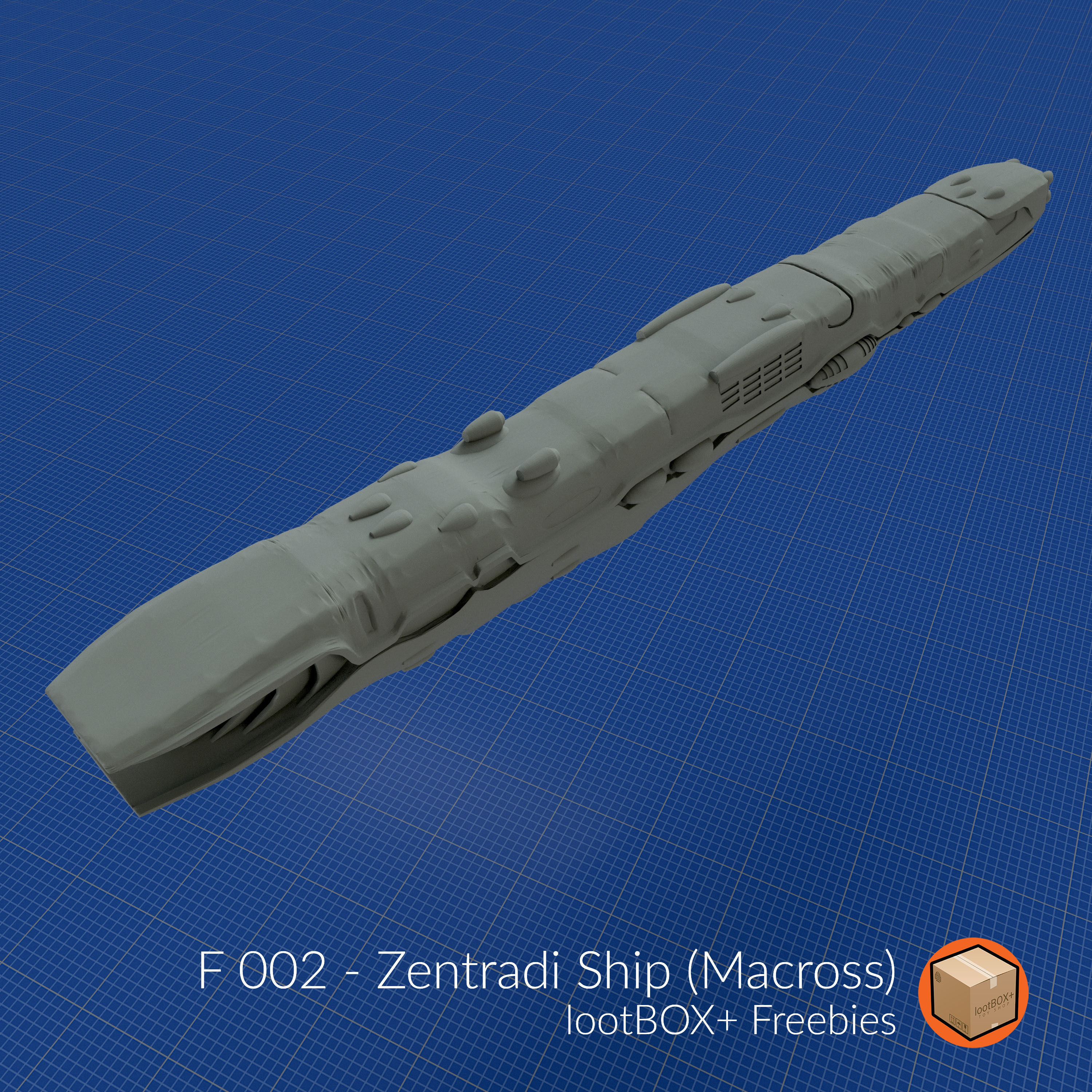 F 002 - ZENTRADI SHIP free 3D model 3D printable | CGTrader